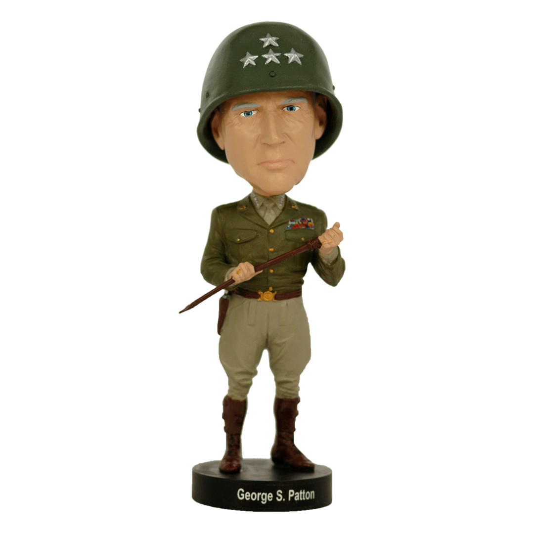 General George Patton Bobblehead Royal Bobbles – Bobbletopia