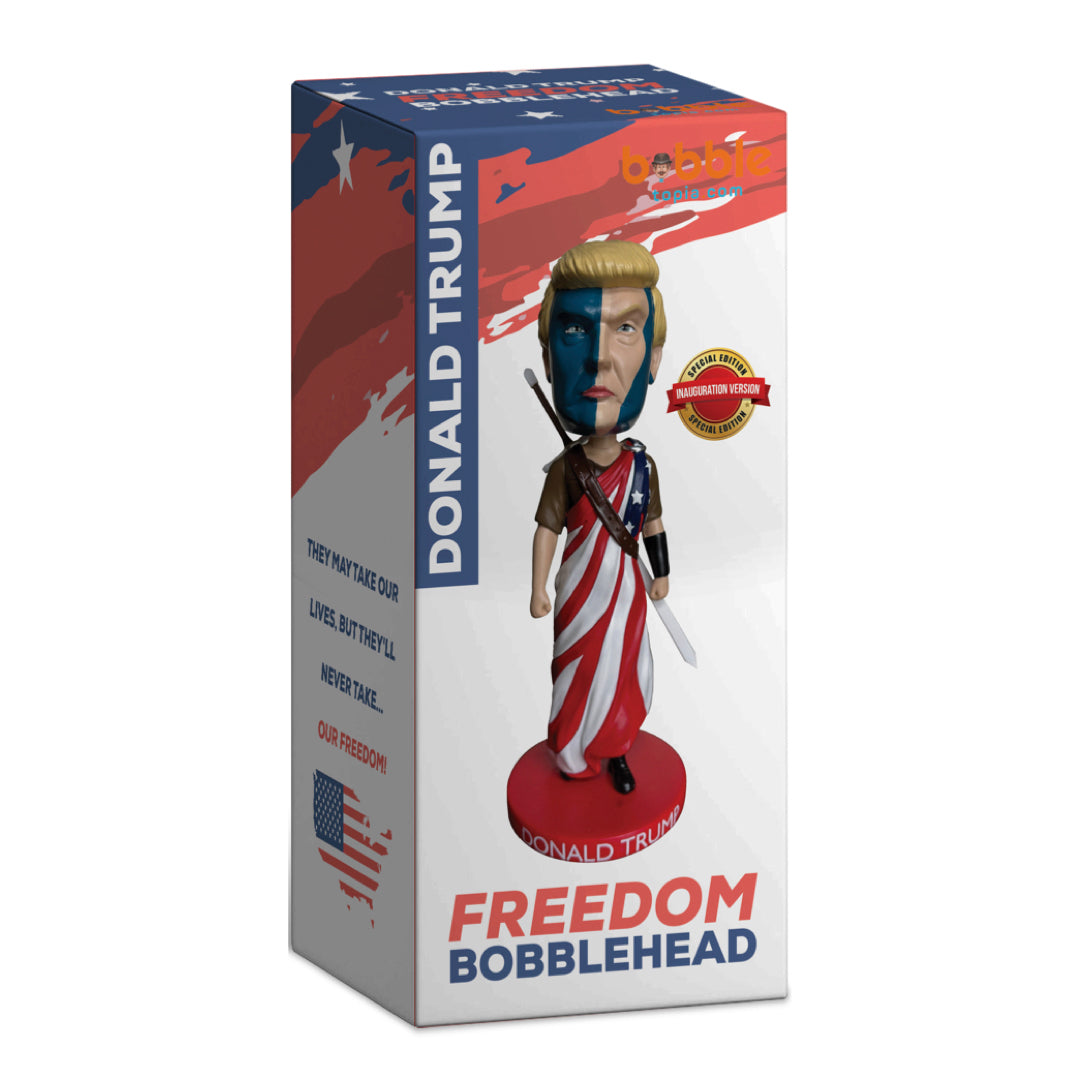 President Donald Trump Braveheart Freedom Bobblehead, Trumpinator ...