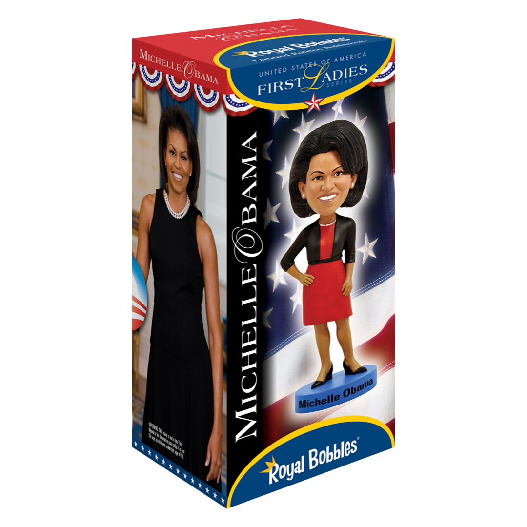 Michelle Obama Royal Bobbles Bobblehead – Bobbletopia