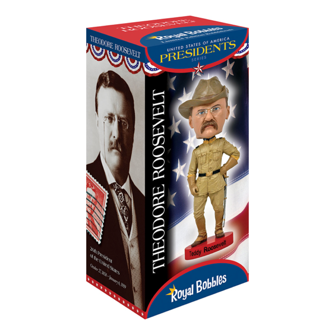 Theodore Roosevelt Royal Bobbles Presidential Bobblehead – Bobbletopia